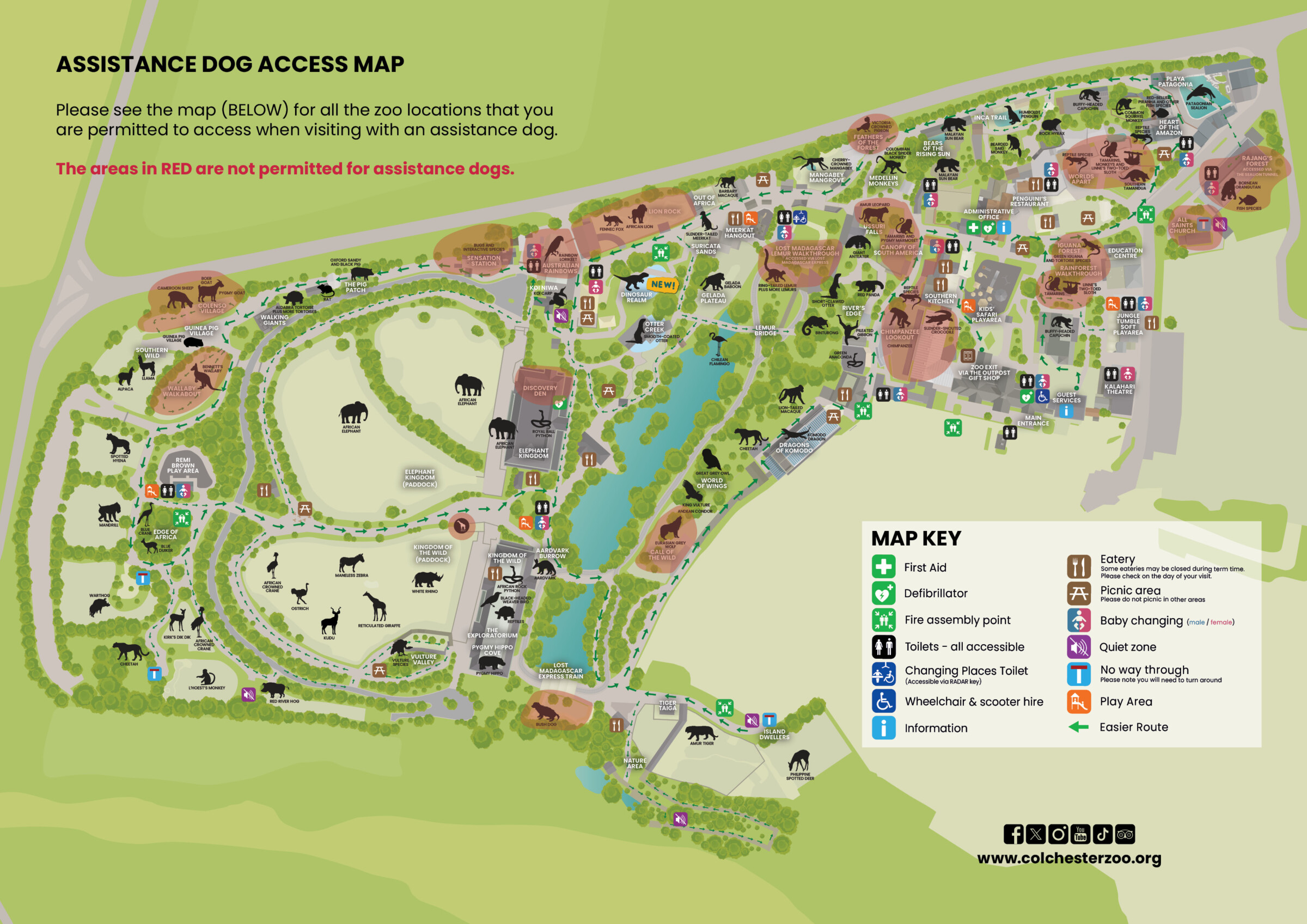 Zoo Map & App Information - Colchester Zoological Society